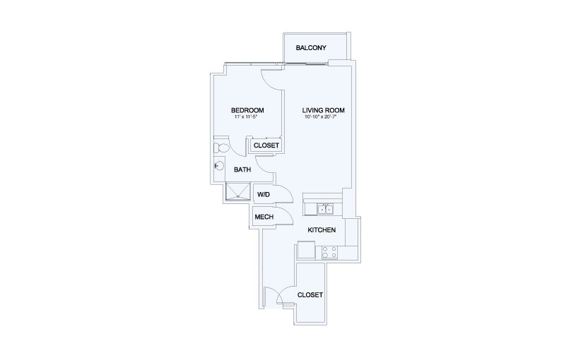 Studio, 1, 2 & 3 bedroom apartments for rent at SkyHouse Orlando.